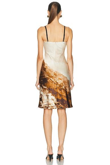 Staud Evangeline Silk Blend Dress - Cliffside