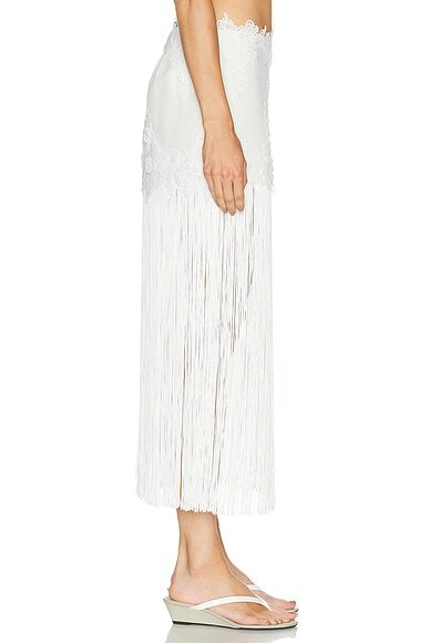 Retrofete Amaris Skirt With Fringe Detailing