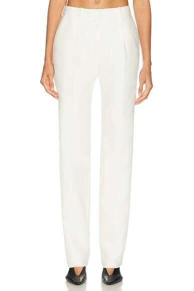 Balenciaga Slim Tailored Trousers - Ivory