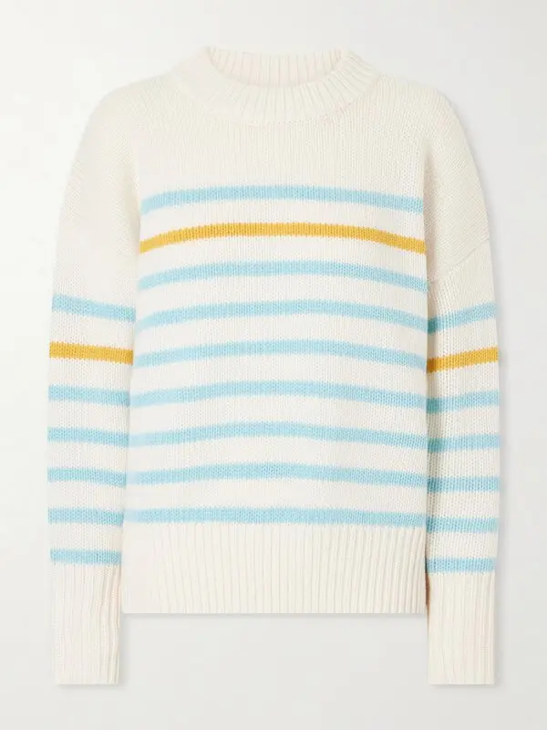LA LIGNE Marin Striped Wool And Cashmere-blend Sweater - Multi