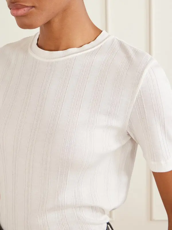 THE ROW Etina Cotton-jersey T-shirt