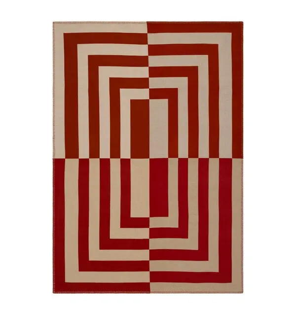 BEGG X CO Merino Wool Maze Blanket - Red
