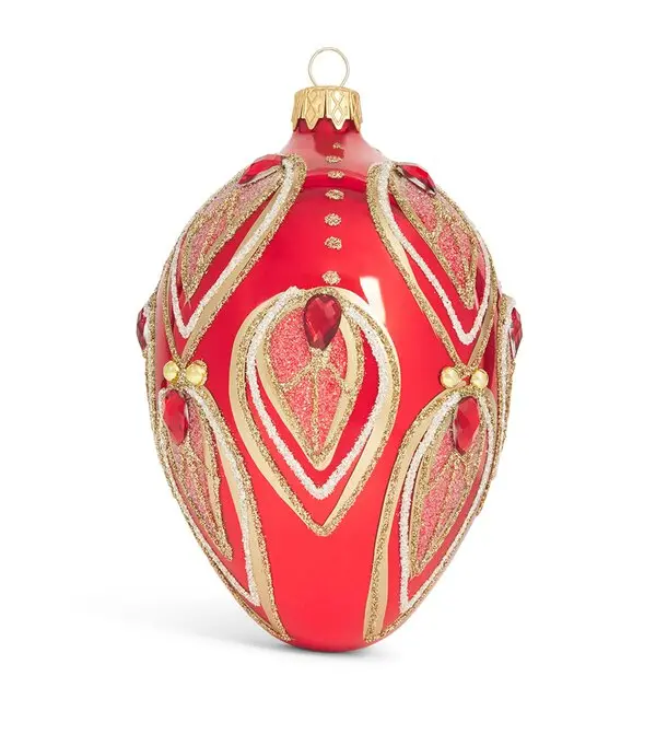 Harrods Glittery Egg Bauble