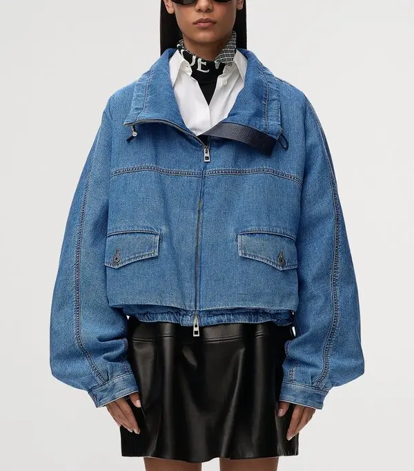 Loewe Denim Bomber Jacket