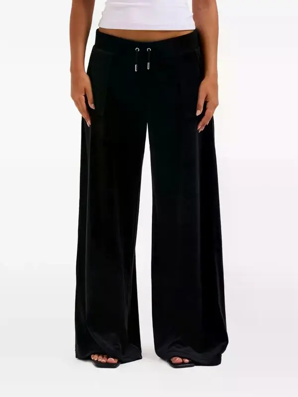 Juicy Couture Velour Wide-leg Track Pants