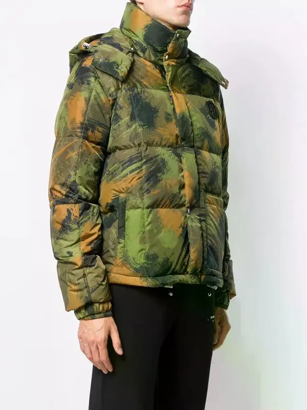 Off-White Camouflage Quilted Puffer Jacket
