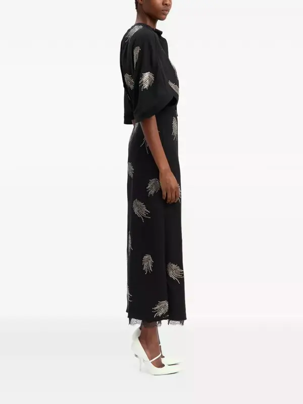 16Arlington Della Midi Dress With Embellished Detail