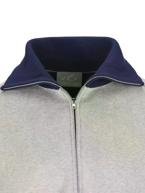 Balenciaga Jacquard Knit Color-block Jacket