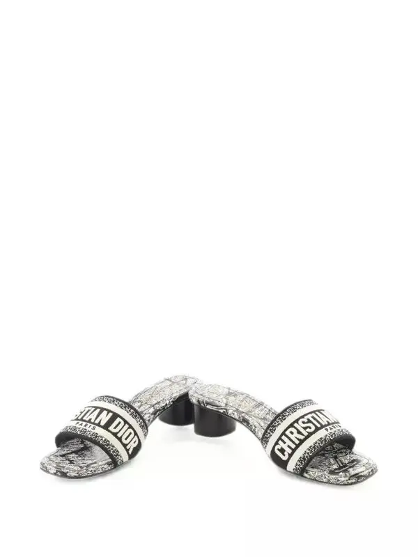 Dior Dway Mule Sandals - Black