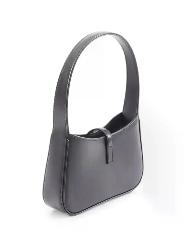 Saint Laurent Le 5 À 7 Leather Tote Bag - Black