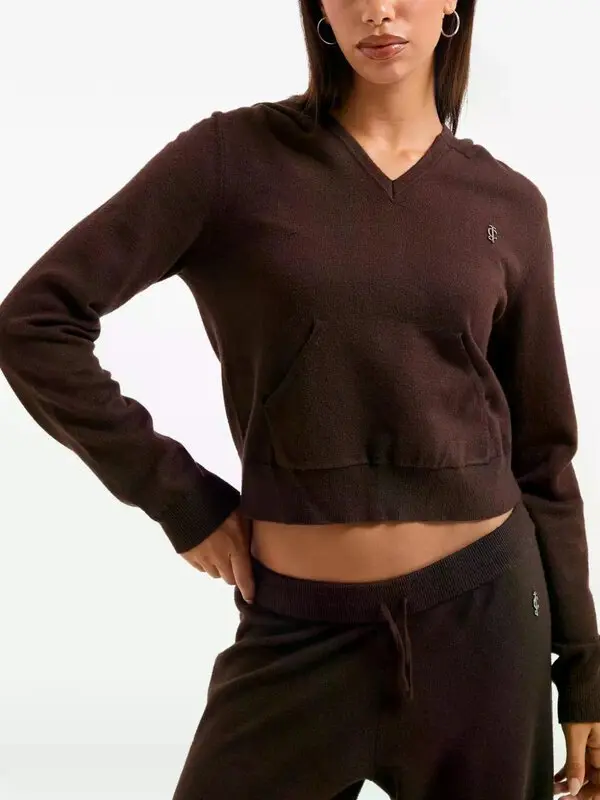 Juicy Couture Logo Plaque Hoodie