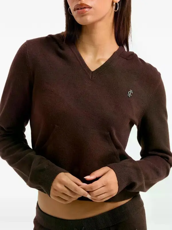 Juicy Couture Logo Plaque Hoodie