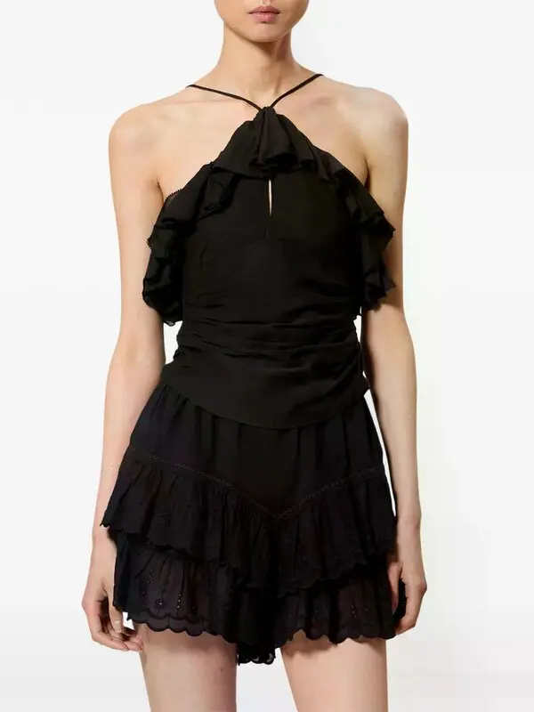 Isabel Marant Étoile Marant Voile Ruffle Top
