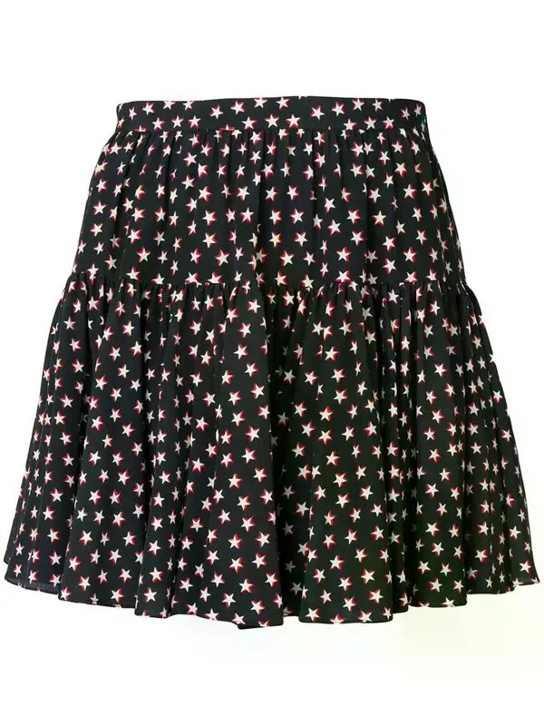 Saint Laurent Star Printed Mini Skirt