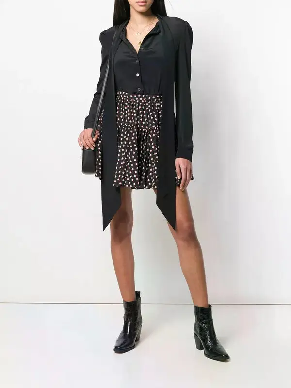 Saint Laurent Star Printed Mini Skirt