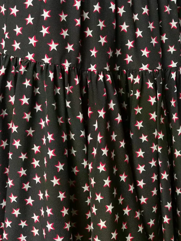 Saint Laurent Star Printed Mini Skirt