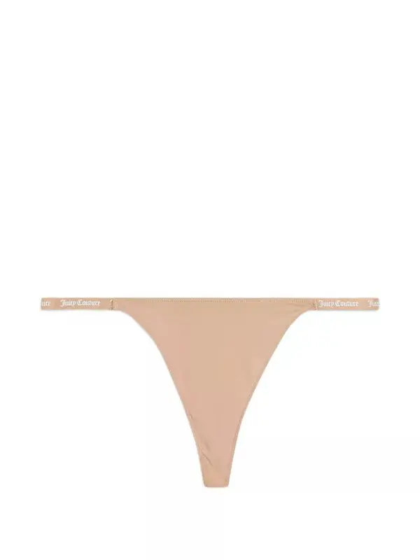 Juicy Couture Logo-tape Thong Set - Black