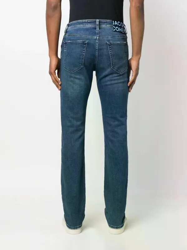 Jacob Cohen Ripped Straight-leg Jeans