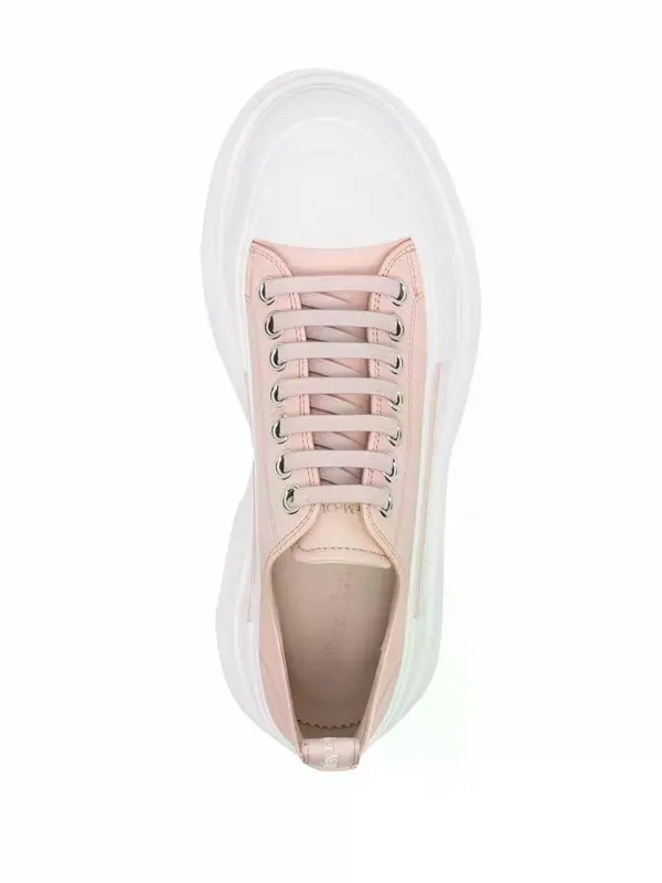 Alexander McQueen Tread Slick Lace-up Sneakers - Pink
