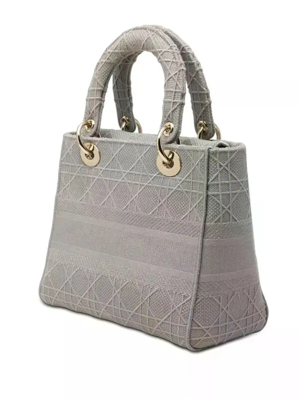 Dior Lady D-lite Satchel - Grey