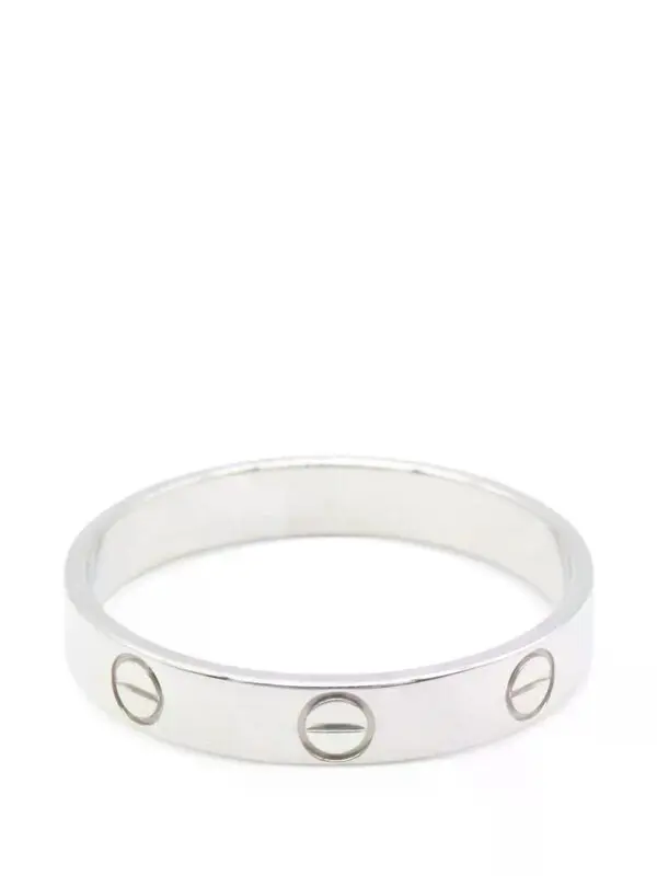 Cartier 18kt White Gold Love Ring - Silver