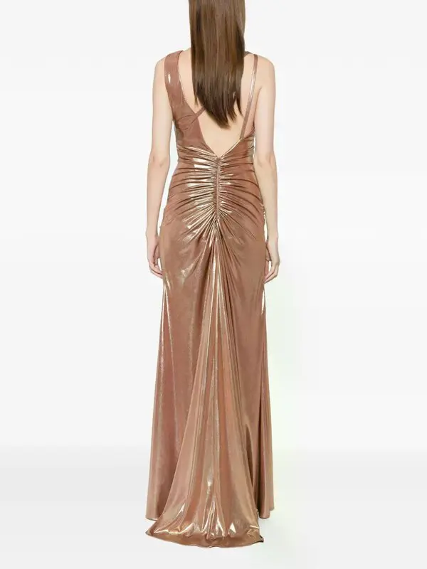 BABYLON Sleeveless Gathered Maxi Dress