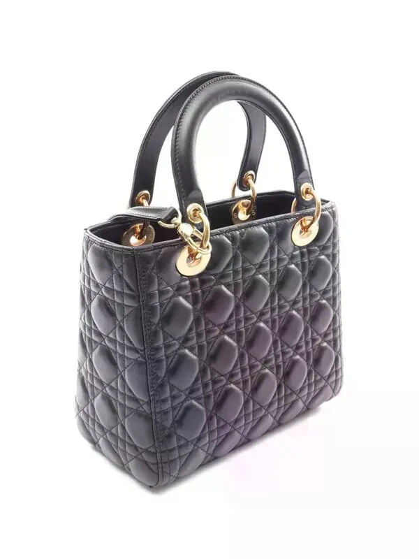 Dior Medium Lady Tote Bag - Black
