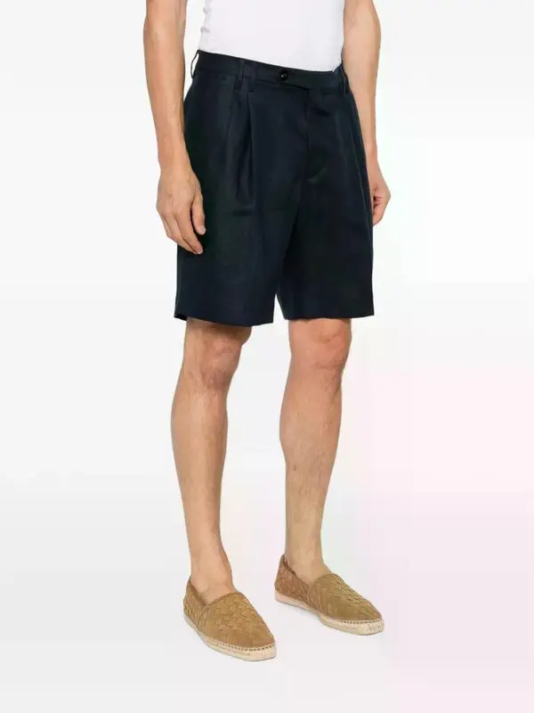 MICHAEL COAL Pleated Tailored Shorts