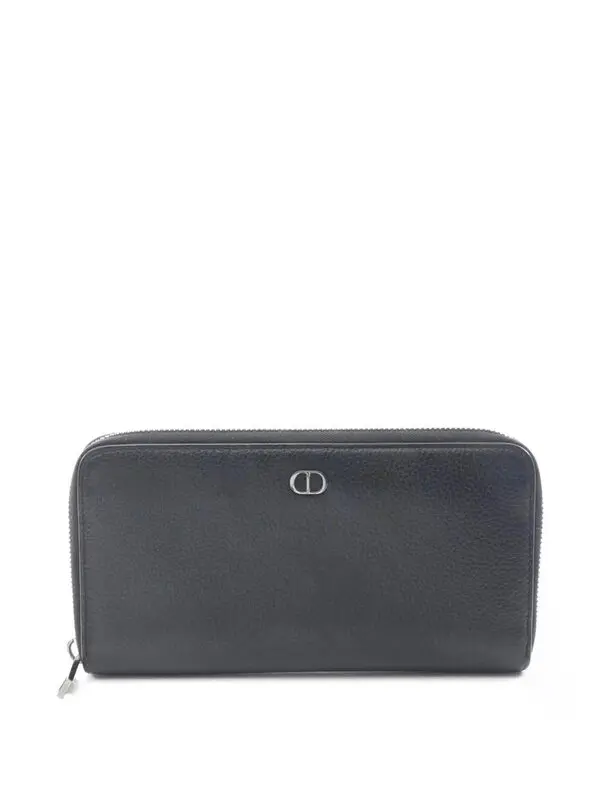Dior 2000s Cd-plaque Wallet - Black
