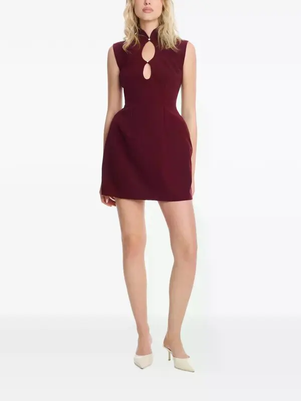 AXEL 113 Sophie Sleeveless Mock Neck Mini Dress