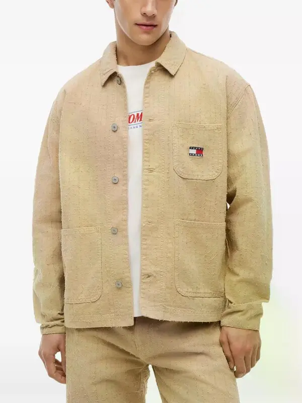 Tommy Hilfiger Distressed-effect Logo Patch Jacket