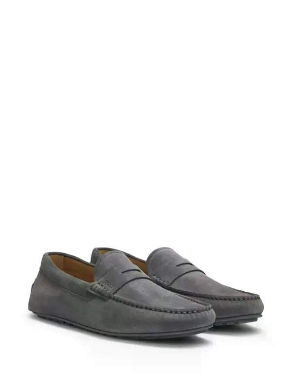 BOSS Suede Penny Loafers