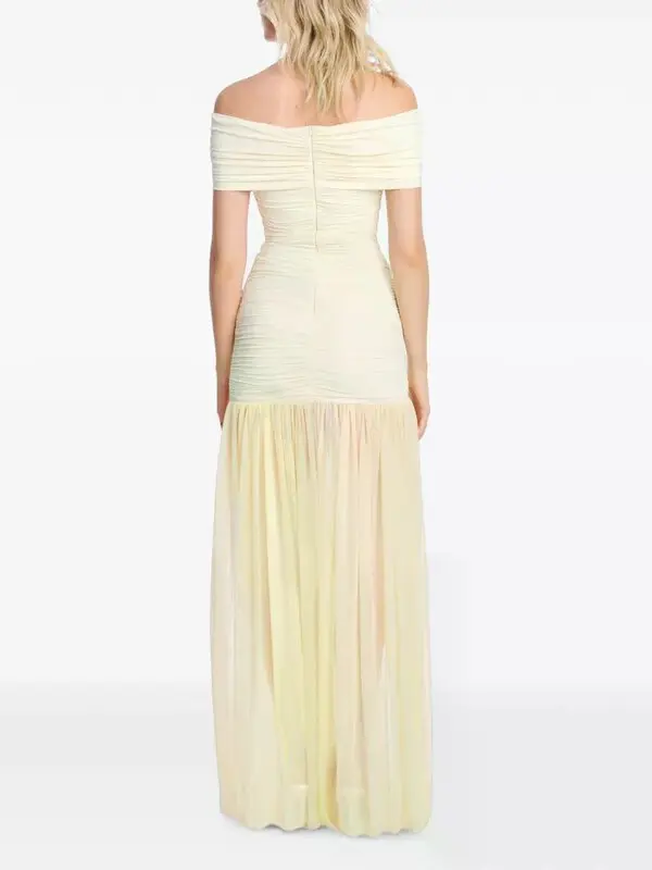 AXEL 113 Selina Off-shoulder Ruched Maxi Dress
