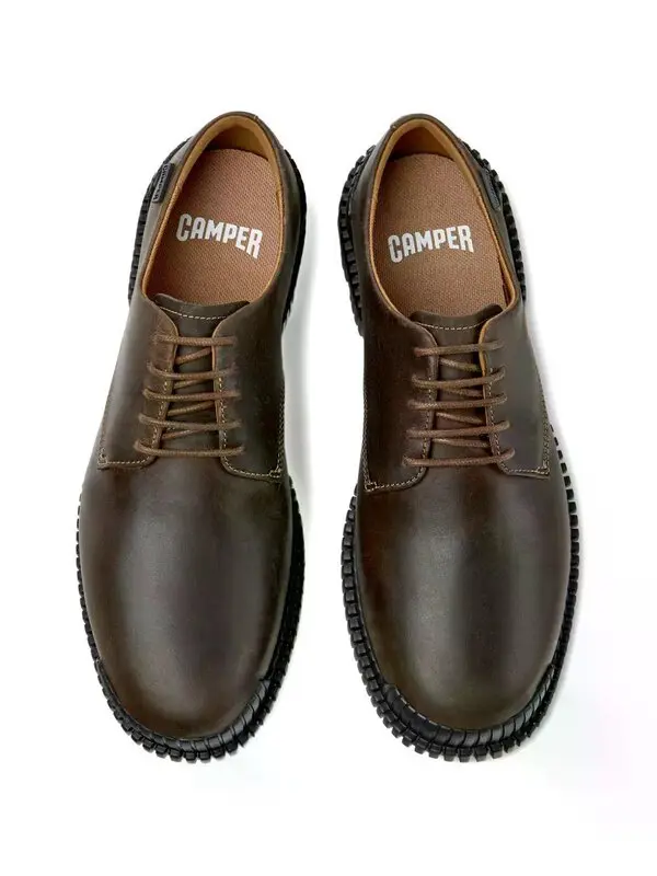 Camper Pix Leather Derby Shoes - Brown