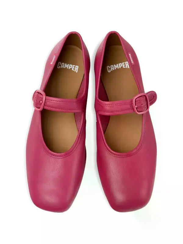 Camper Casi Myra Leather Ballet Flats - Pink