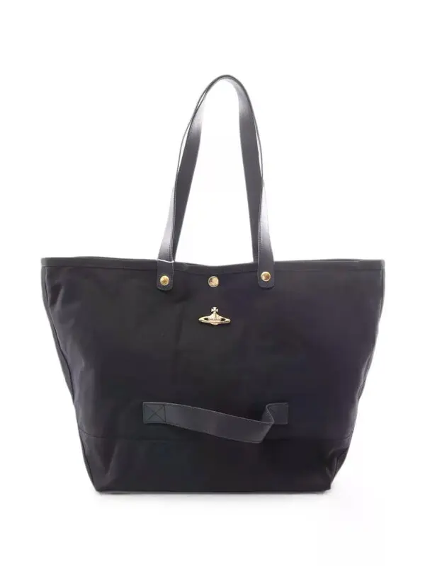 VIVIENNE WESTWOOD Orb-plaque Tote Bag - Black