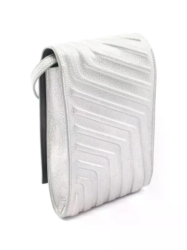Balenciaga Embossed Shoulder Bag - Silver
