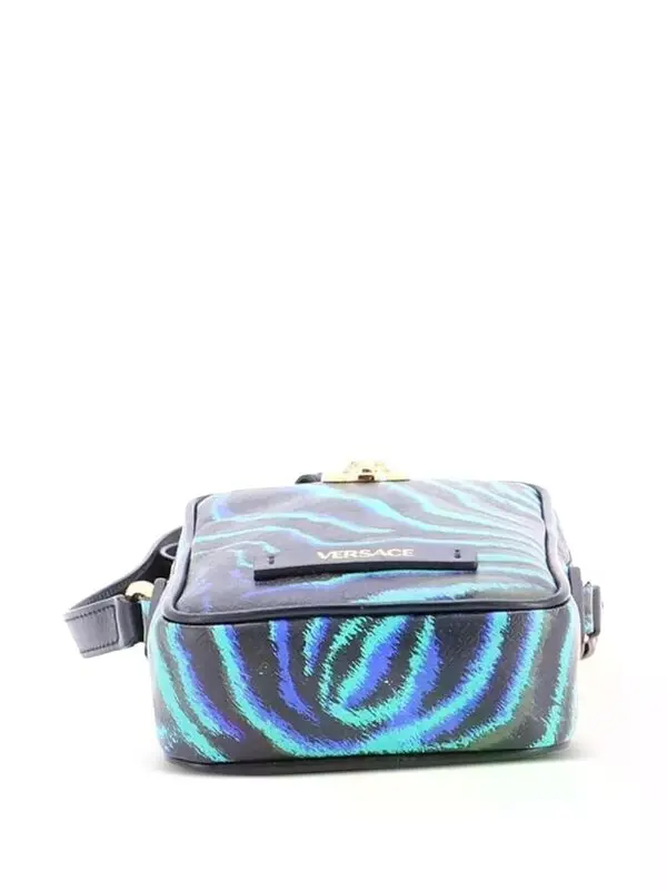 Versace Medusa Biggie Pouch Printed Leather Micro Crossbody Bag