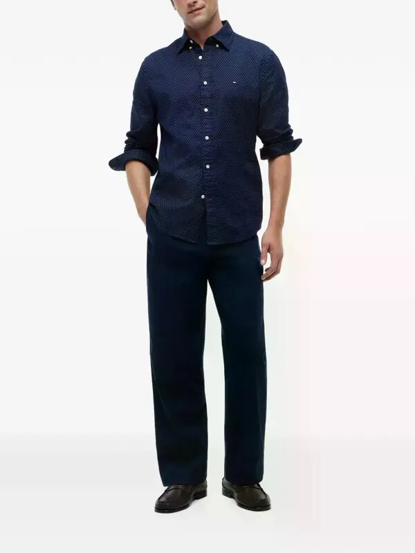 Tommy Hilfiger Micro-print Button-down Shirt