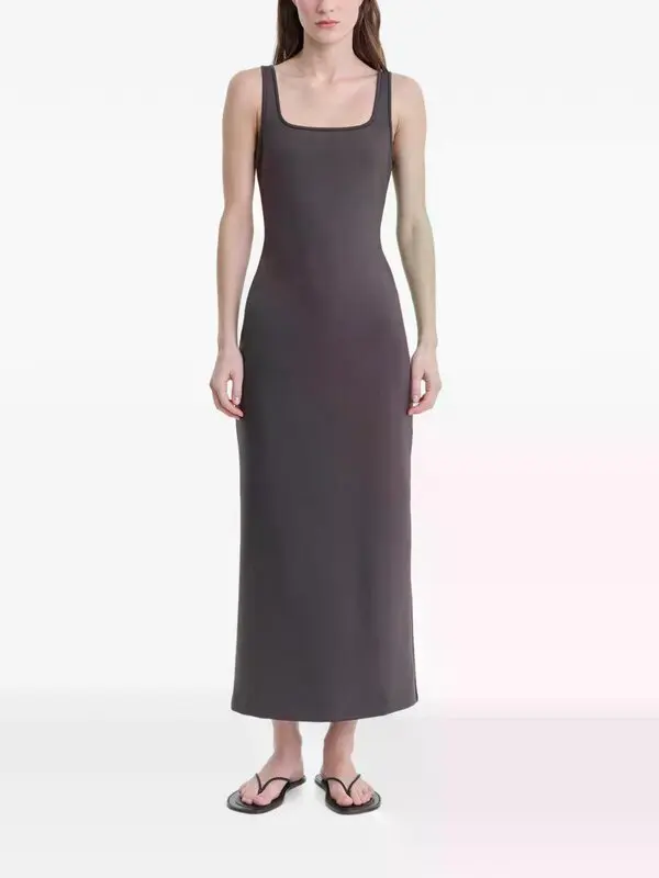 FFORME Square-neck Sleeveless Dress - Grey