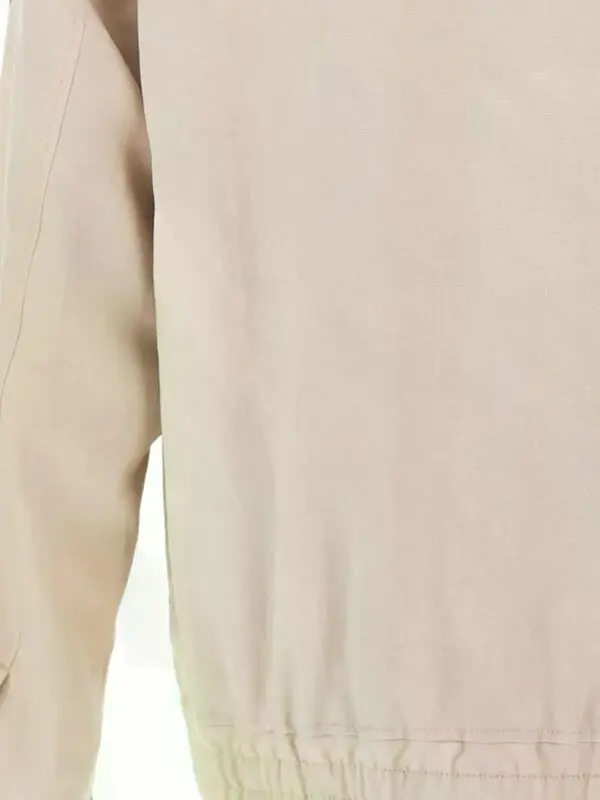 BOSS Slim-fit Zip-up Linen Jacket