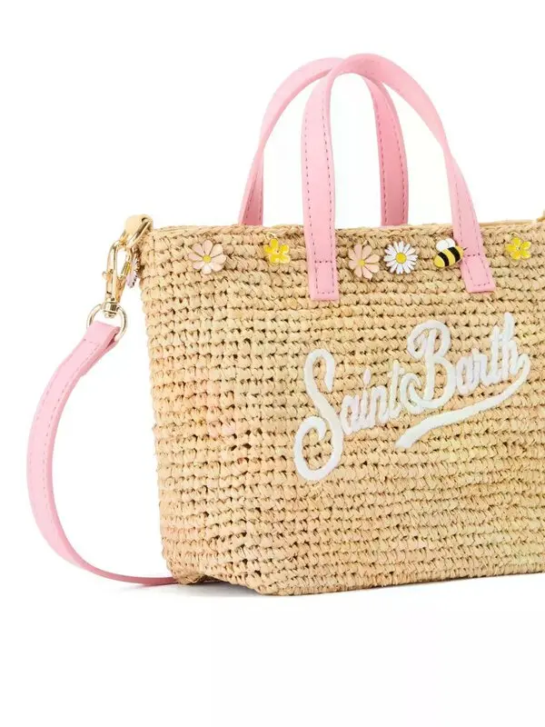 MC2 SAINT BARTH Mini Raffia Tote Bag