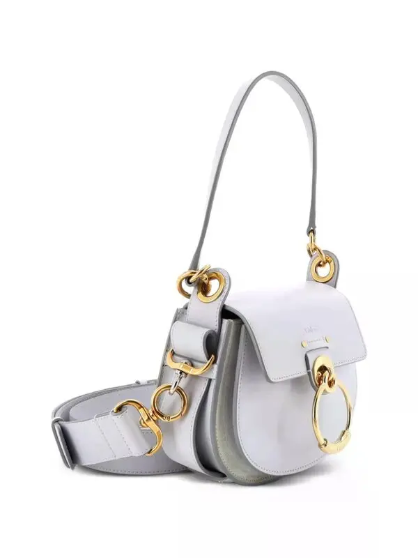 Chloé Tess Leather Small Shoulder Bag - Blue