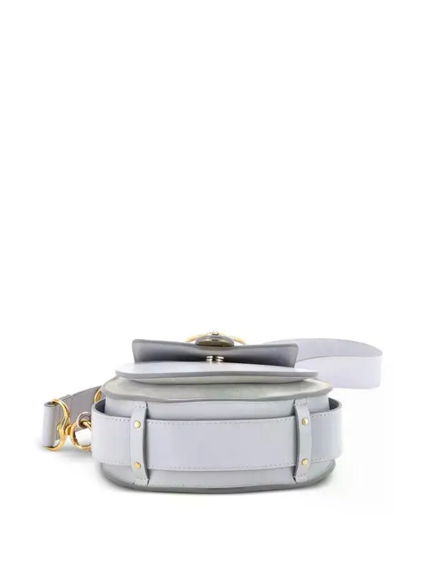 Chloé Tess Leather Small Shoulder Bag - Blue