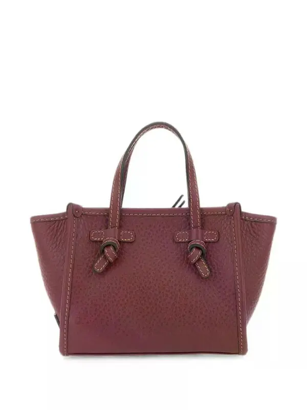 GIANNI CHIARINI Small Marcella Leather Tote Bag - Red