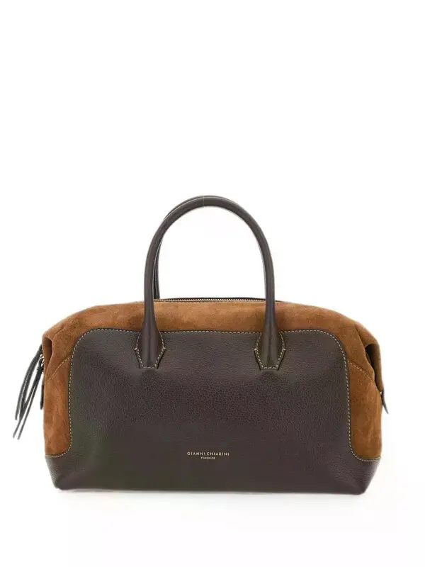 GIANNI CHIARINI Gemma Leather Tote Bag - Brown
