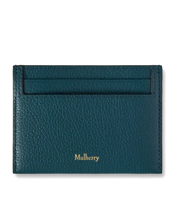 Mulberry Leather Continental Card Holder - Blue