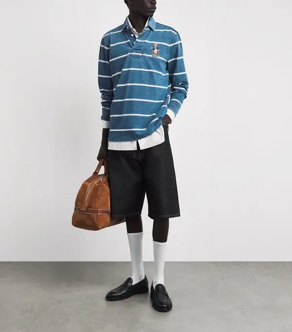 Polo Ralph Lauren Stripe Polo Bear Rugby Shirt
