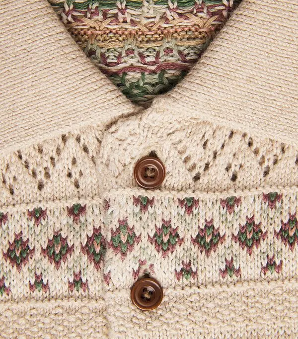 Polo Ralph Lauren Linen-cotton Fair Isle Polo Sweater