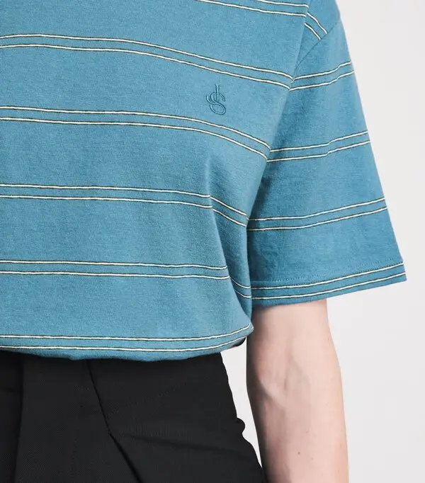 JIL SANDER Cotton Striped T-shirt